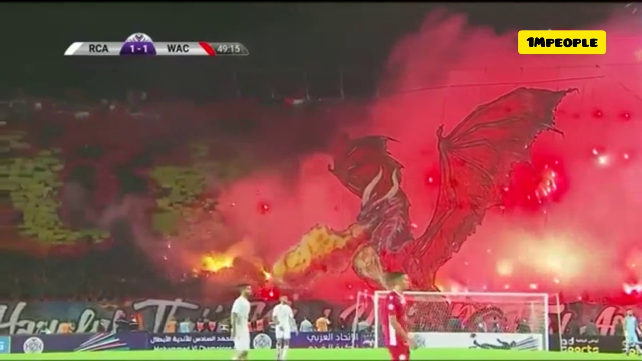 تيفو الوداد ضد الرجاء 😱 Tifo wac vs raja 😲 - YouTube