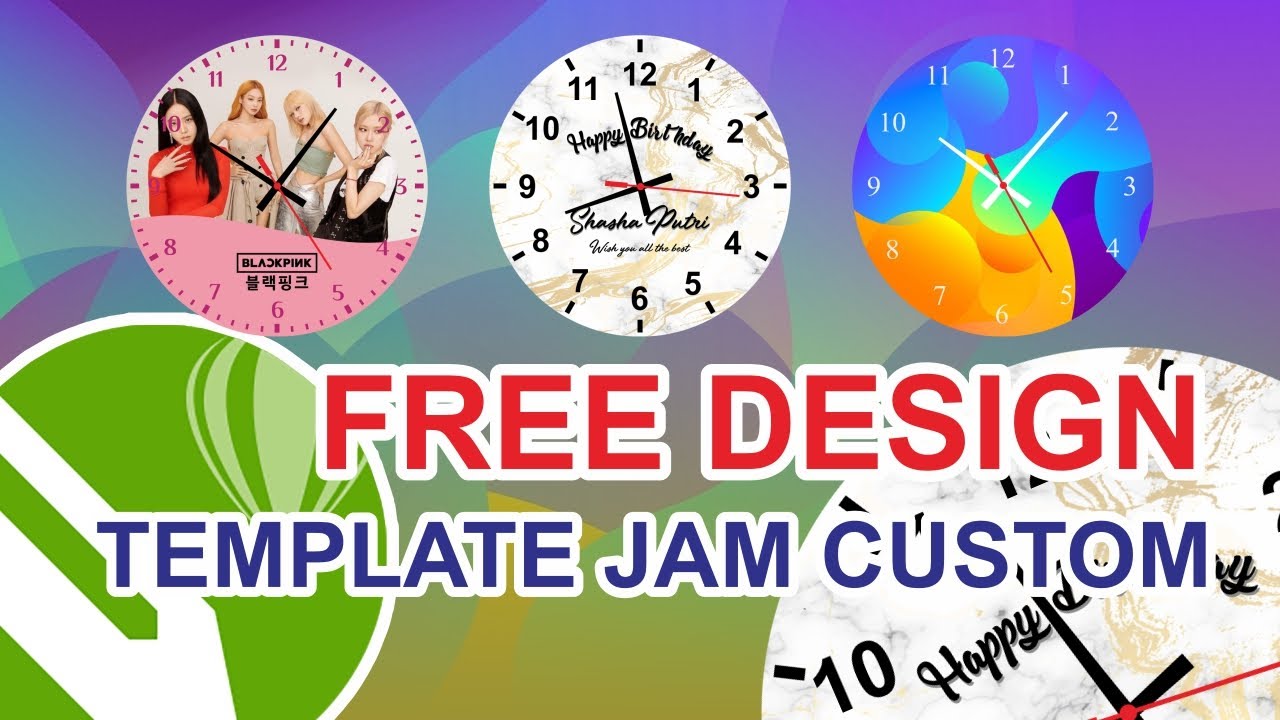 TEMPLATE JAM CUSTOM DESAIN #merchandise #custom - YouTube