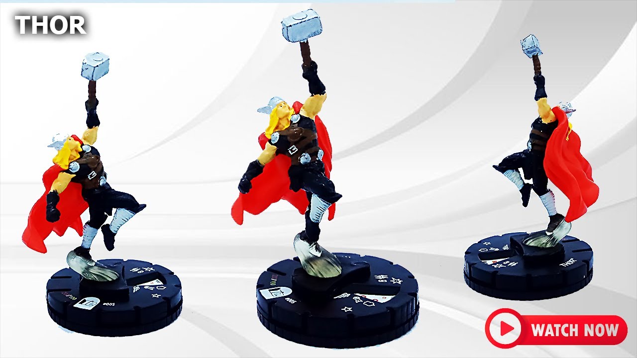Miniature Thor 005 Marvel 10th Anniversary Marvel Heroclix - YouTube