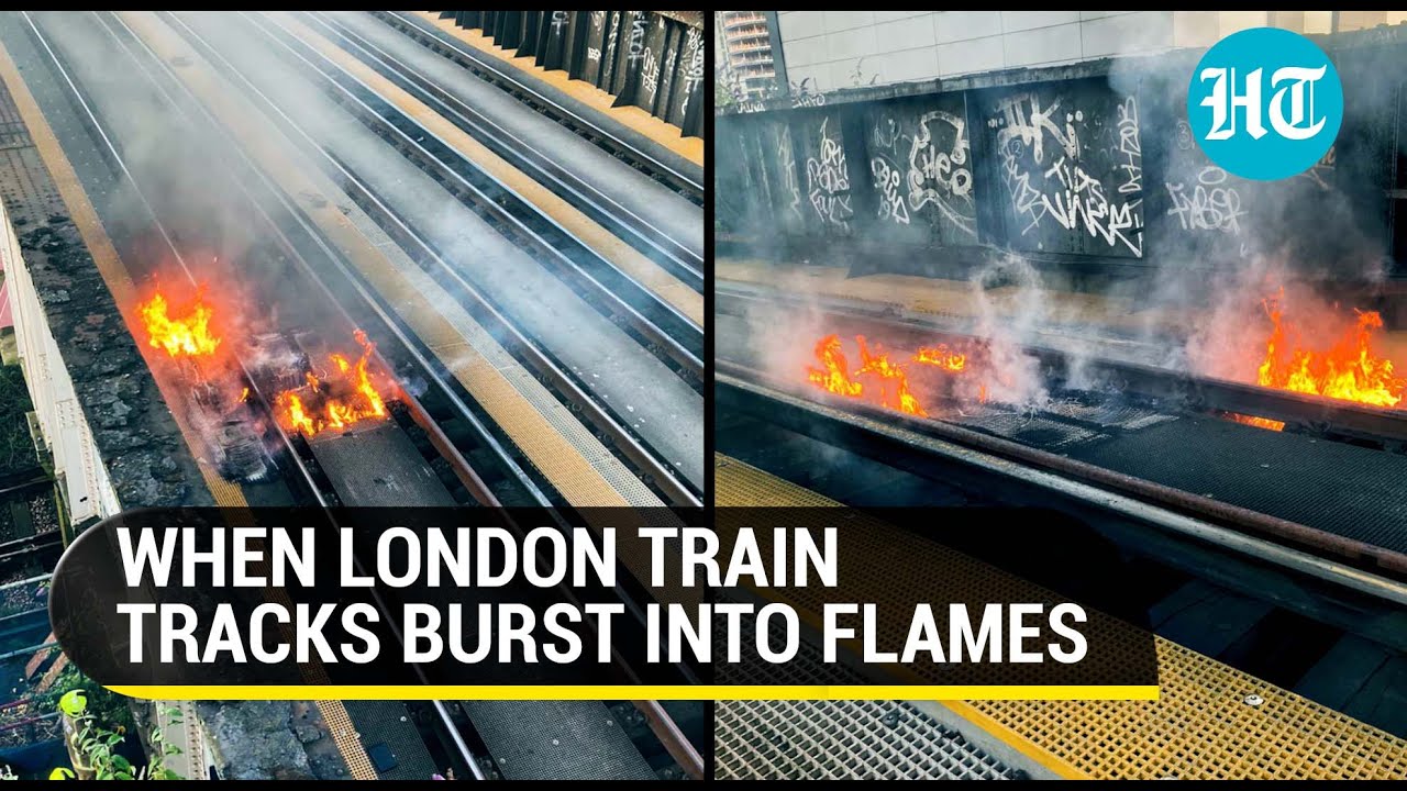London train tracks catch fire amid soaring temperatures; Network Rail ...