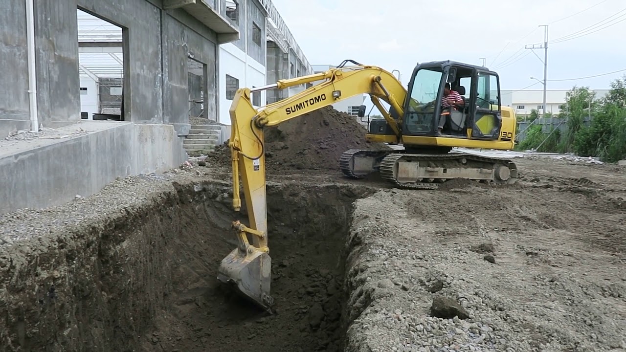 Sumitomo SH130-5 Backhoe for sale in the Philippines - YouTube