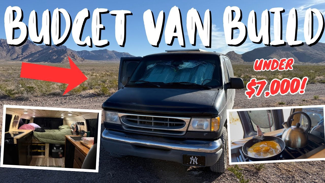 Budget Camper Van Build | E-150 Van Tour | Under $7k - YouTube