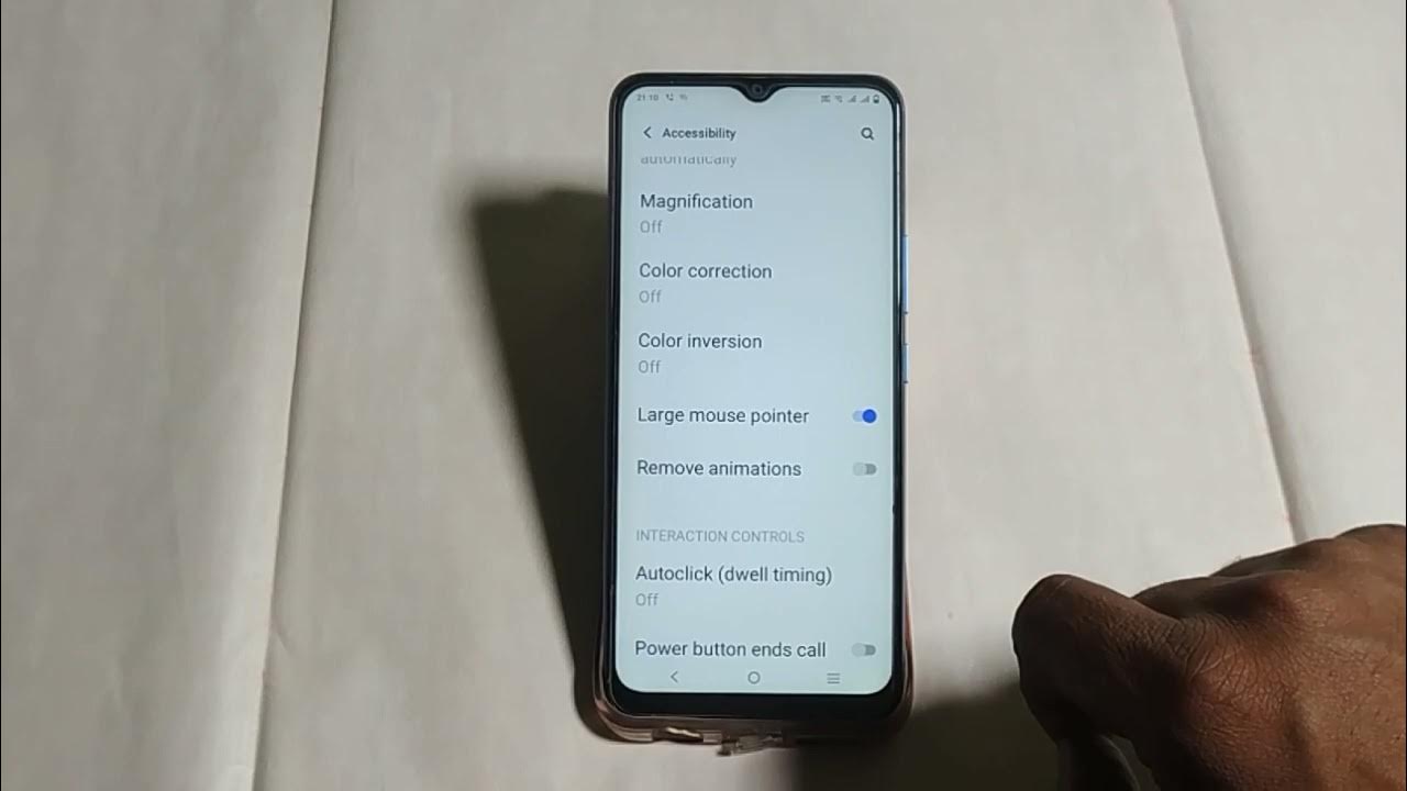 Vivo y15s large mouse pointer setting, Vivo y15s how to turn off large mouse pointer - YouTube