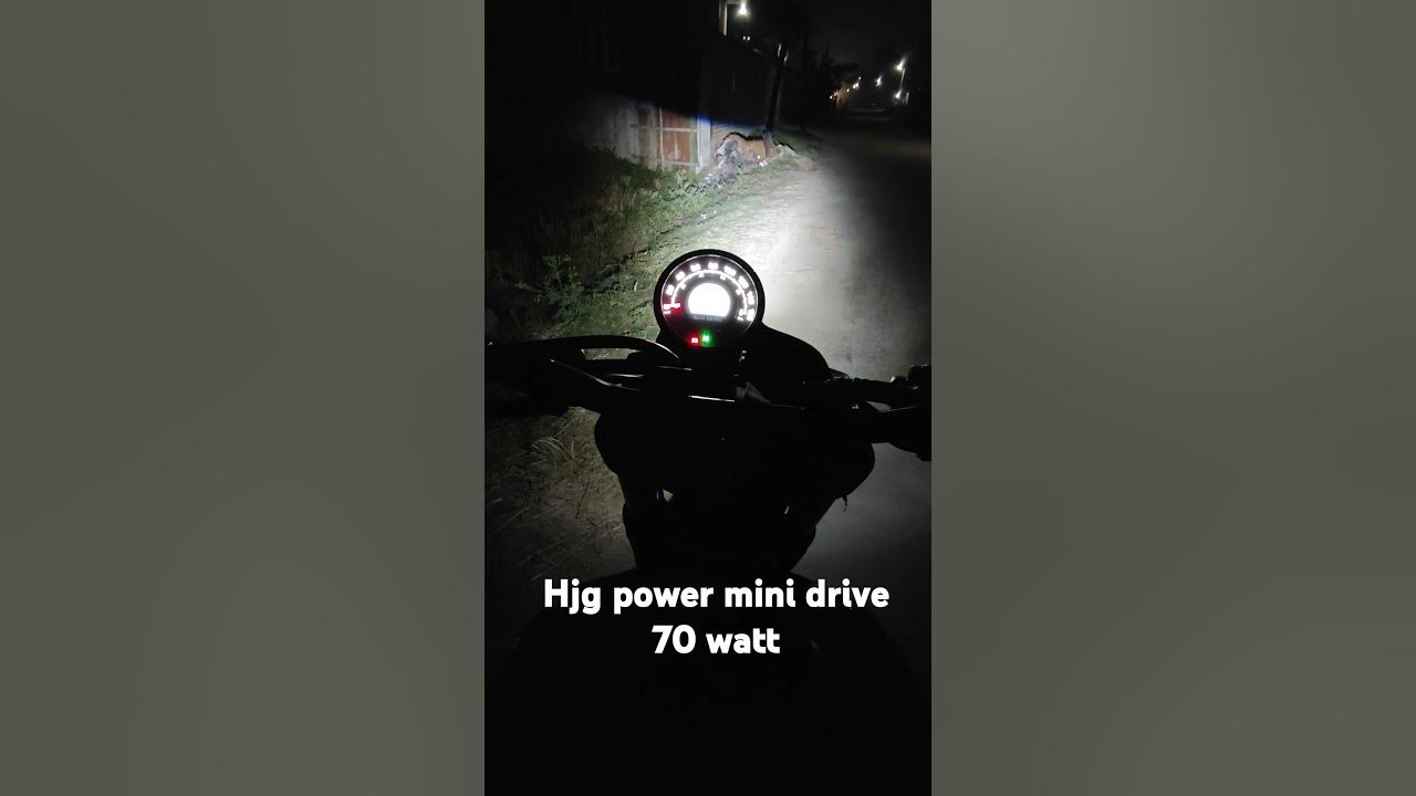 Hjg power mini drive projector light on himalayan scram h4 socket - YouTube Hjg power mini drive projector light on himalayan scram h4 socket - YouTube