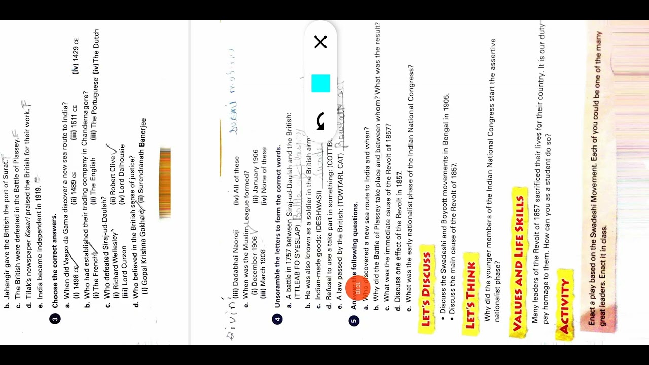 class 5 sst exercise of chapter 15 The coming of the British - YouTube