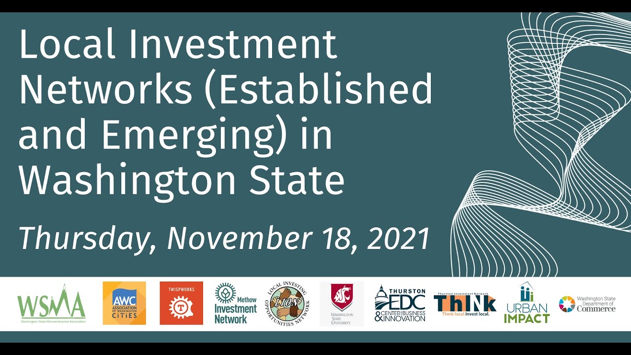 Local Investment Networks Established and Emerging in WA State - YouTube