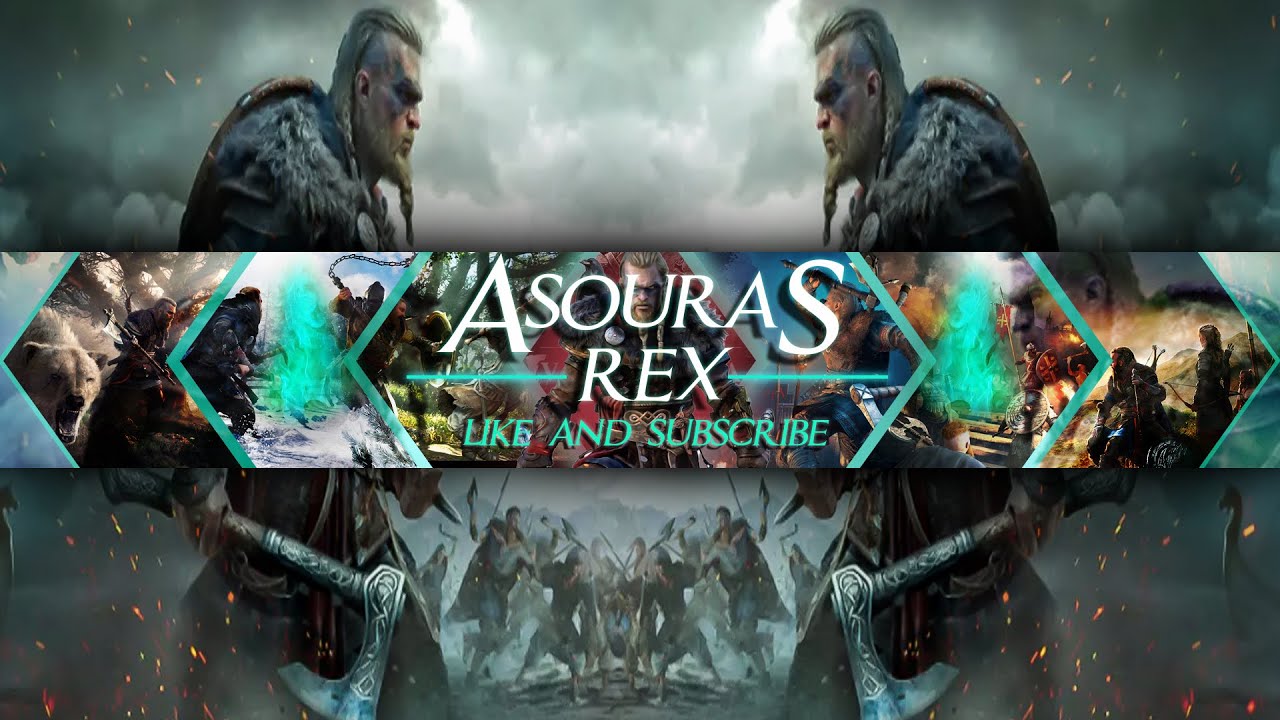 AssassinS Creed: Valhalla Gaming Banner | Timelapse | Speedart - YouTube