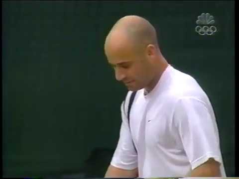 Agassi vs Philippoussis Wimbledon 2003 - YouTube