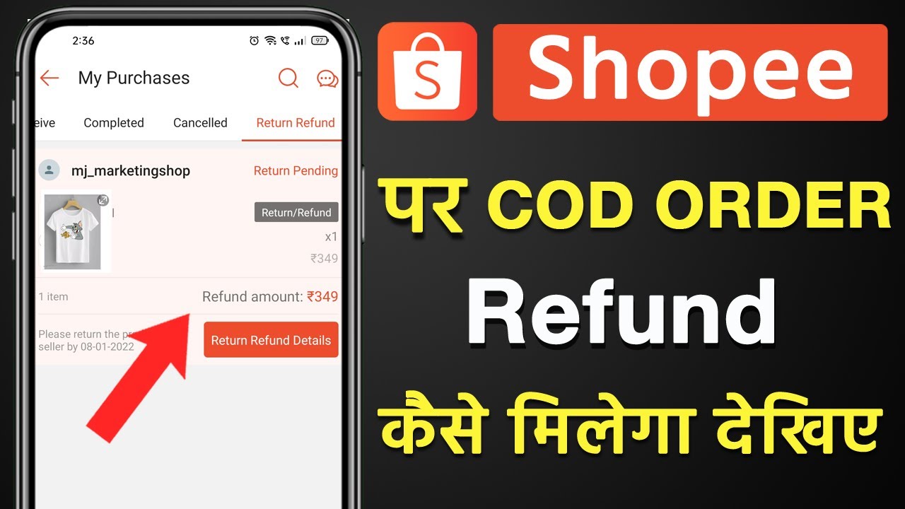 Shopee me COD order return kaise karen | Shoppe se refund kaise milega ...