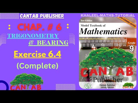 Math Grade 9 Chapter 6 | CANTAB Publisher | Exercise 6.4 | Complete ...