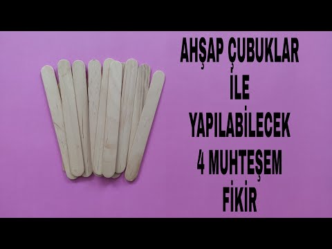 AHŞAP ÇUBUKLAR İLE NELER YAPILIR ? / KENDİN YAP - DIY