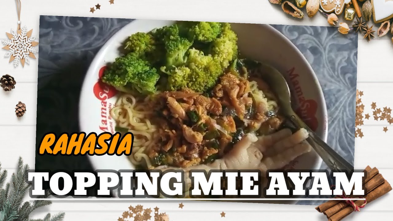 MIE AYAM ATAU TOPPING MIE..RESEP ENAK BANGET - YouTube