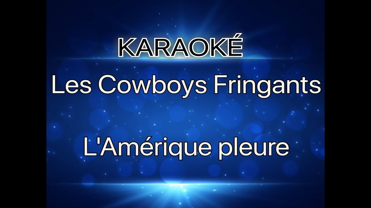 L'Amérique pleure KARAOKE Chords - Chordify