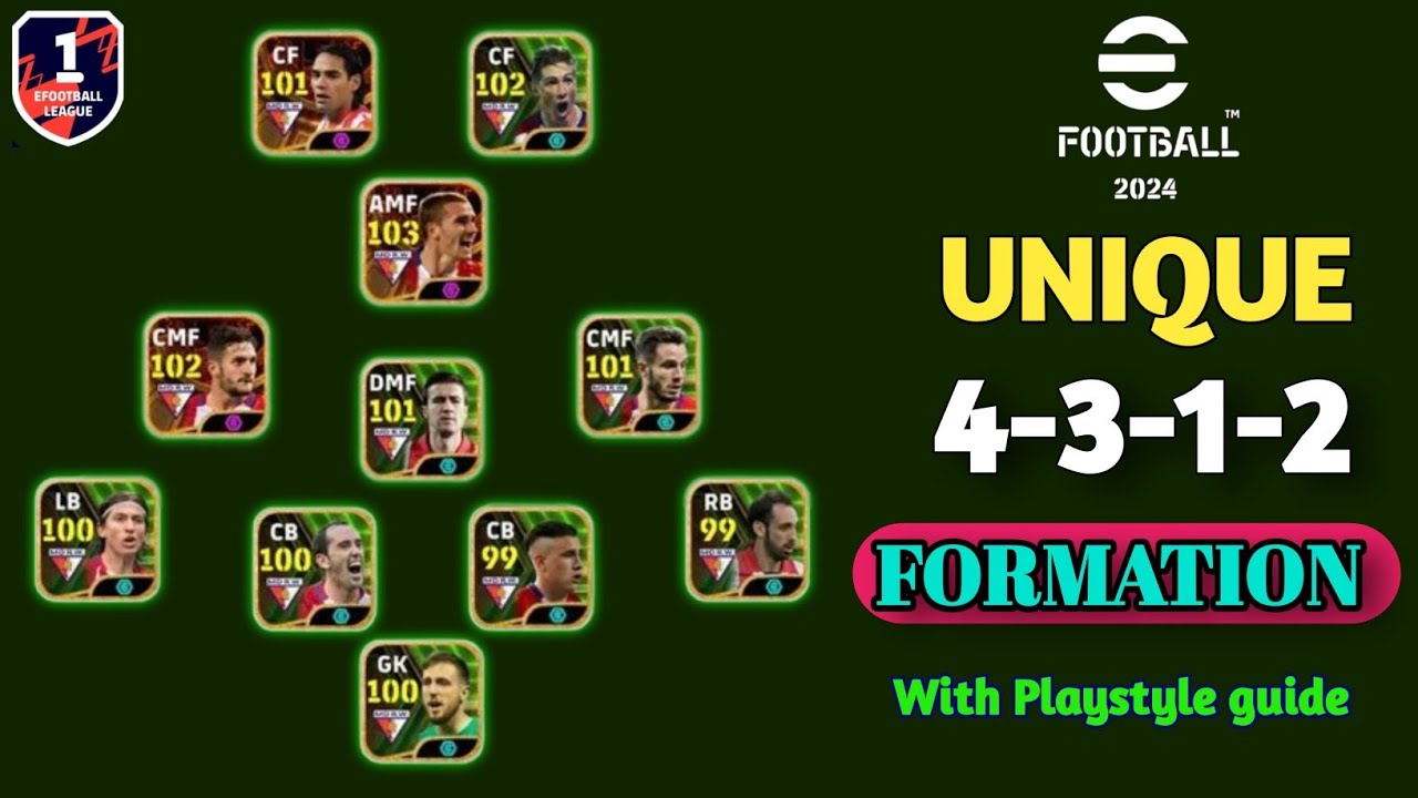New 4312 formation Review in efootball 2024 ! 4312 formation Playstyle ...