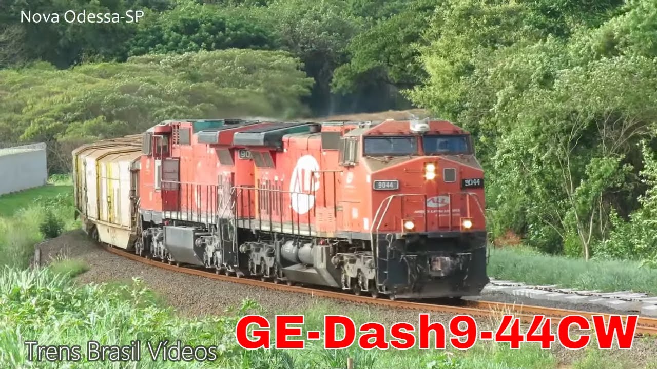 🇧🇷TREM de Celulose SUZANO, Com Dupla de Dash9 - Ex FERRONORTE | CURVA ...