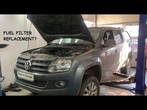 VW Amarok 2.0 TDI Fuel filter replacement - YouTube