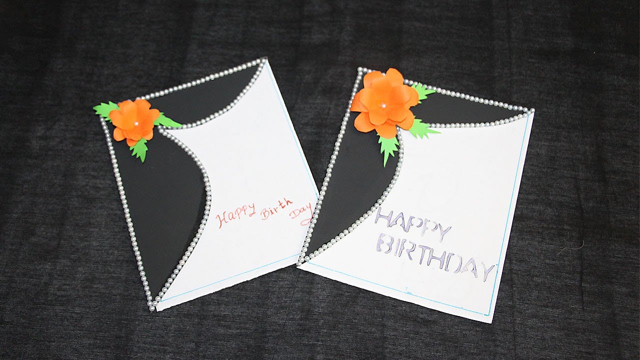 How To Make Simple Birthday Card At Home Birthday Card Easy Paper How To Make Simple Birthday Card At Home Birthday Card Easy Paper