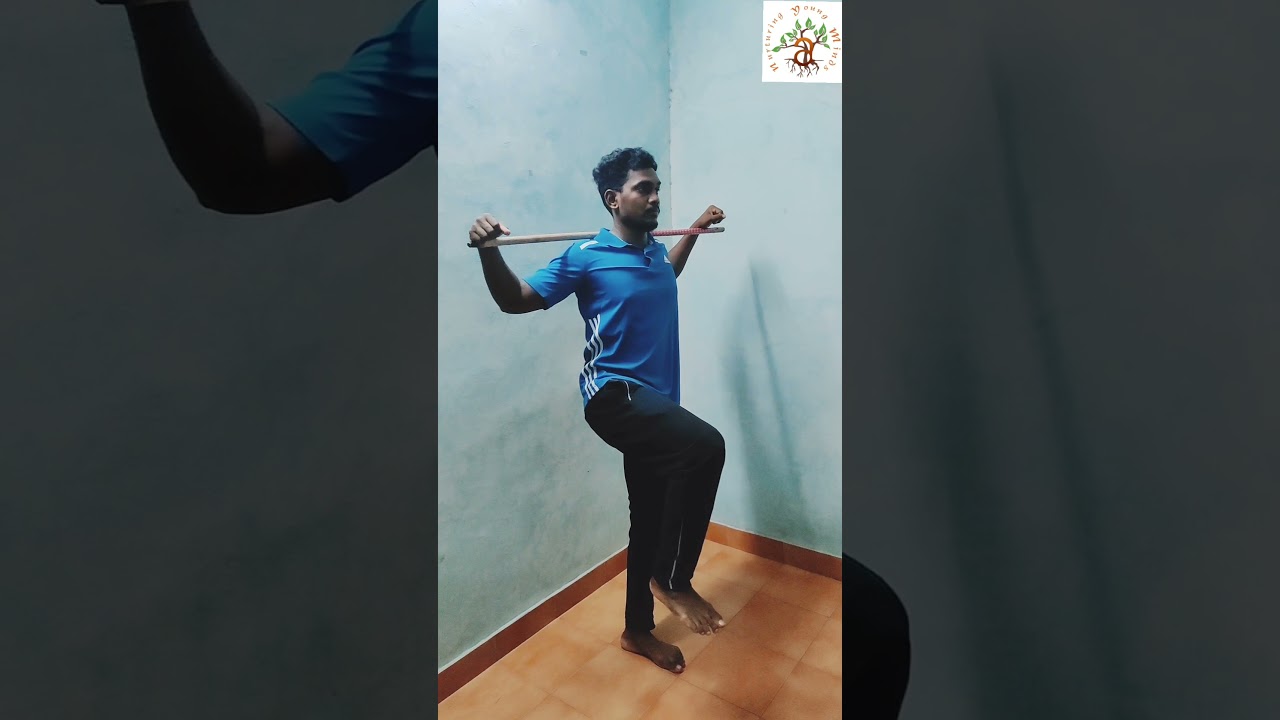 single leg stick balancing - YouTube