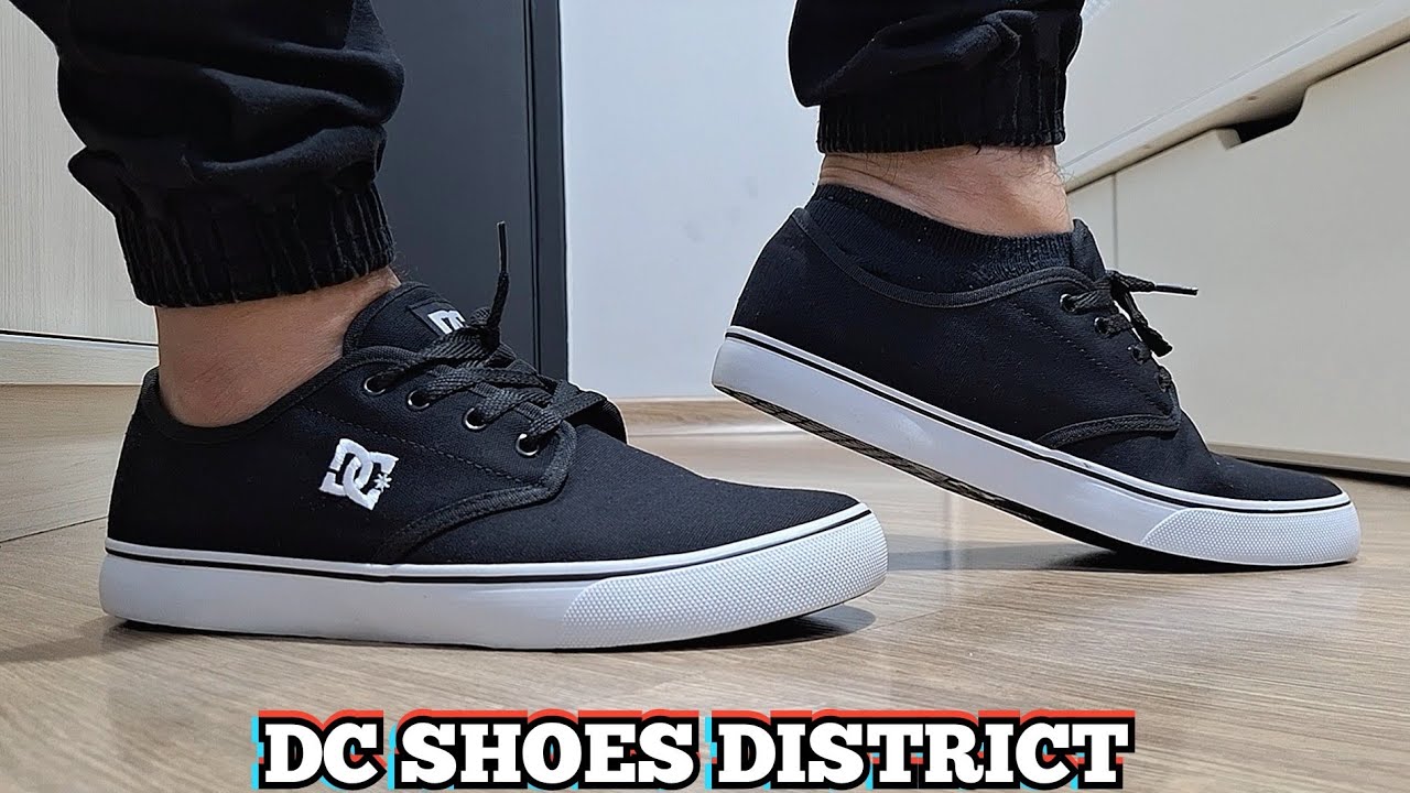 Review Tênis Dc District Preto Com Branco | Comprado Na Netshoes ...
