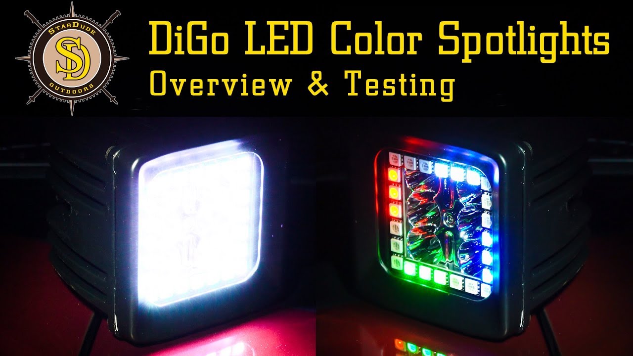 Digo Lighting - LED Color Spotlights - Overview & Testing - YouTube