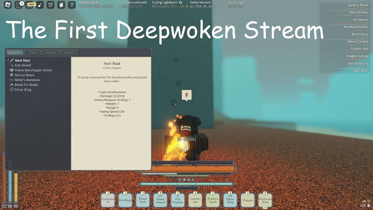 Deepwoken Livestream 1 - YouTube