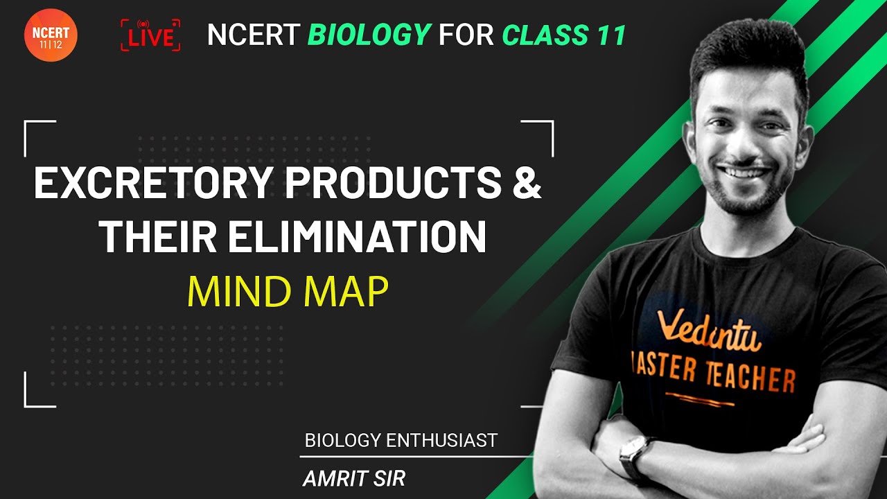 Excretory Products and their Elimination- Mind Map | NCERT Biology for ...