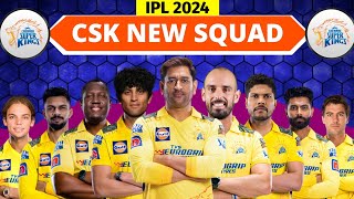 Ipl 2024 Chennai Super Kings Full Squad Csk Full Squad 2024 Csk Team ...