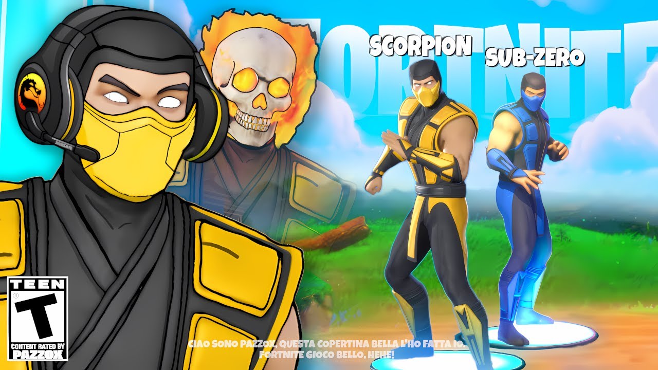 SCORPION E SUB ZERO GIOCANO A FORTNITE Stagione 2 Capitolo 6 | Pazzox - YouTube