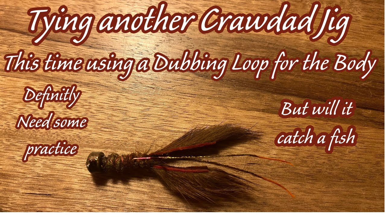 Another Crawdad Jig using a Dubbing Brush for the Body - YouTube