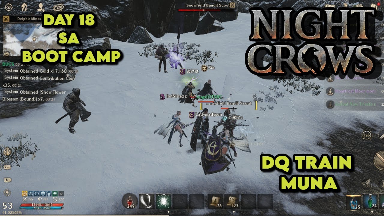 NIGHT CROWS DAY 18 SA Boot Camp ROAD TO 54 41% TAMANG DAILY QUEST - YouTube