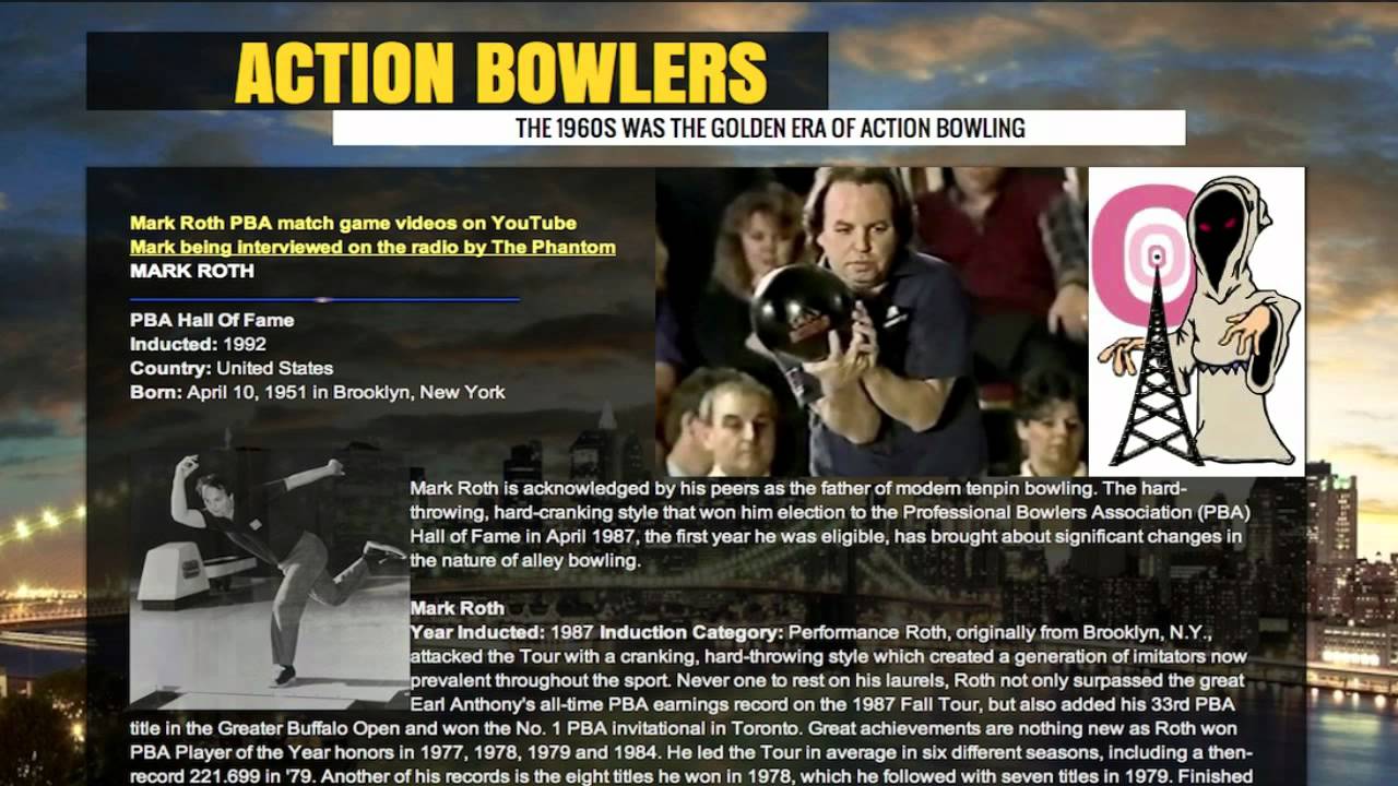 Mark Roth Talks About His Action Bowling In Brooklyn - YouTube
