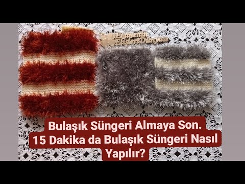 Bulaşık süngeri almaya son15 dk Sakallı ipden Bulaşık Süngeri,Bulaşık bezi yapılısı/Ćok kolay