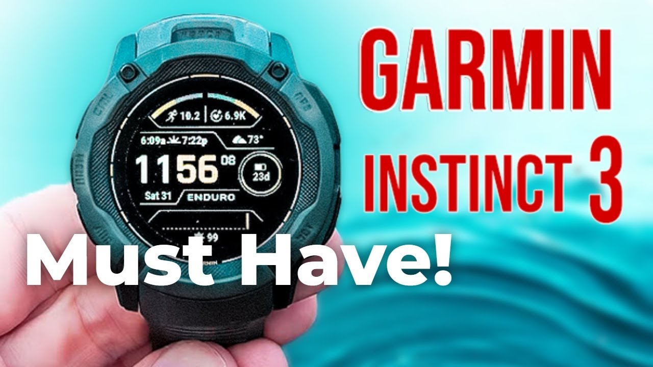 Garmin Instinct 3: The Ultimate Solar Survival Smartwatch - YouTube