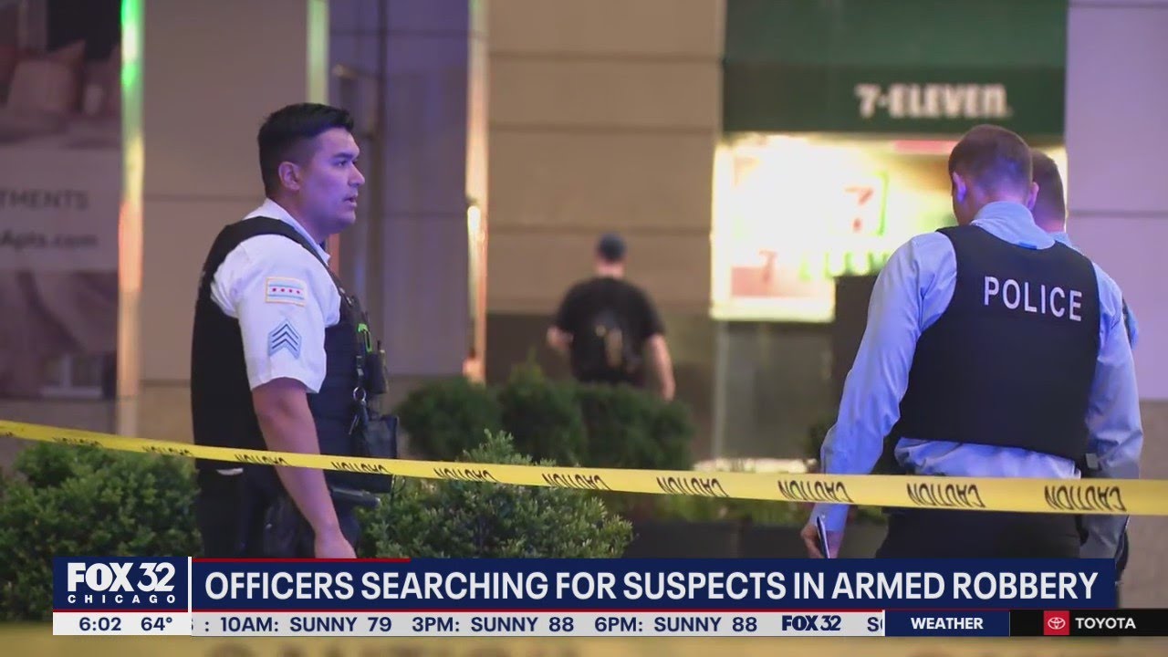 Chicago police look for suspects in overnight armed robberies - YouTube