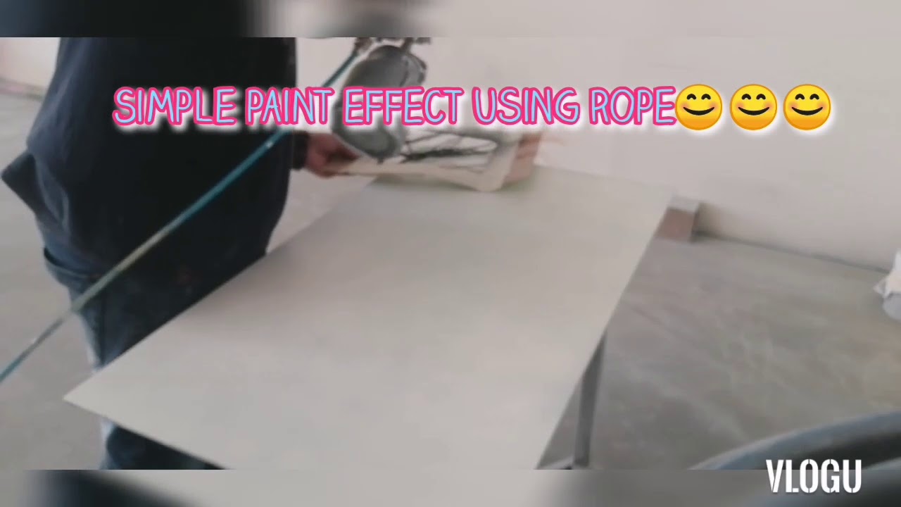 Paint effect using rope 😊😊 - YouTube