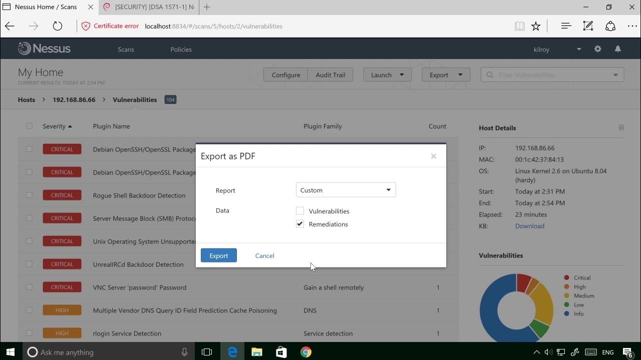 How to Exporting Reports From Nessus - YouTube