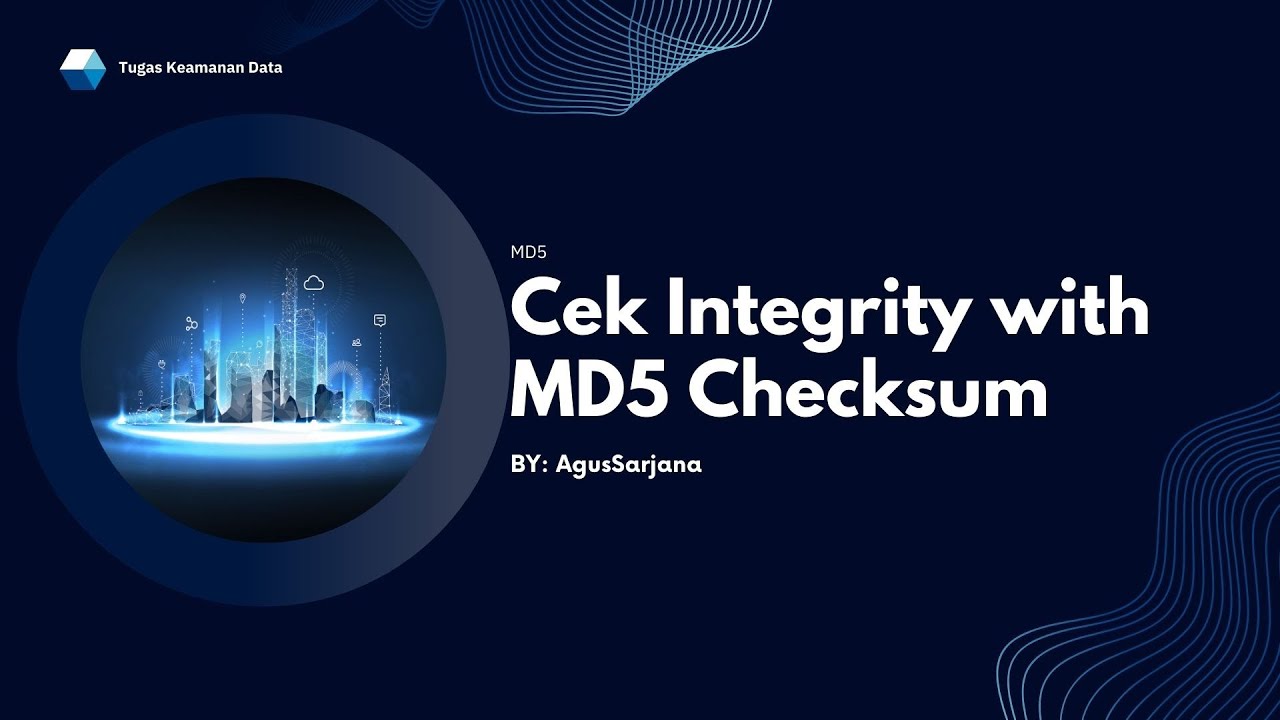 Cek Integrity with MD5 Checksum - YouTube
