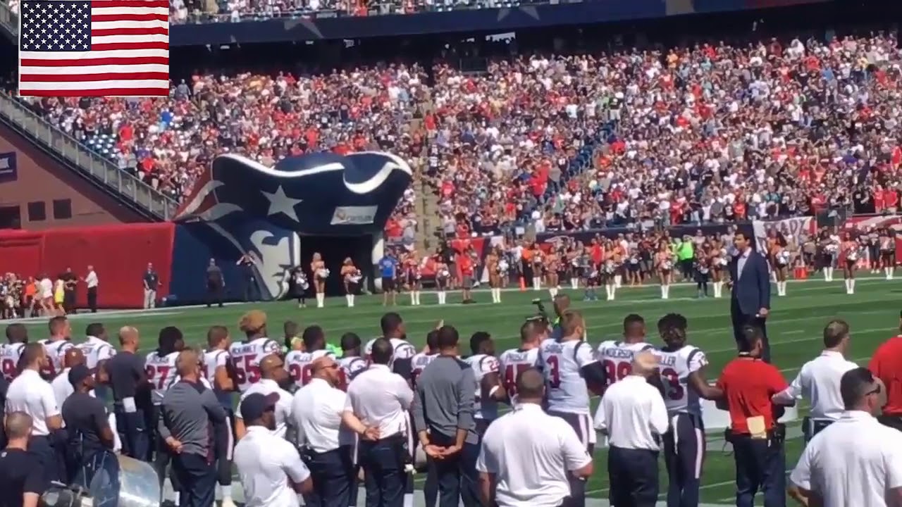 New England Patriots fans boo players kneeling on the field - YouTube