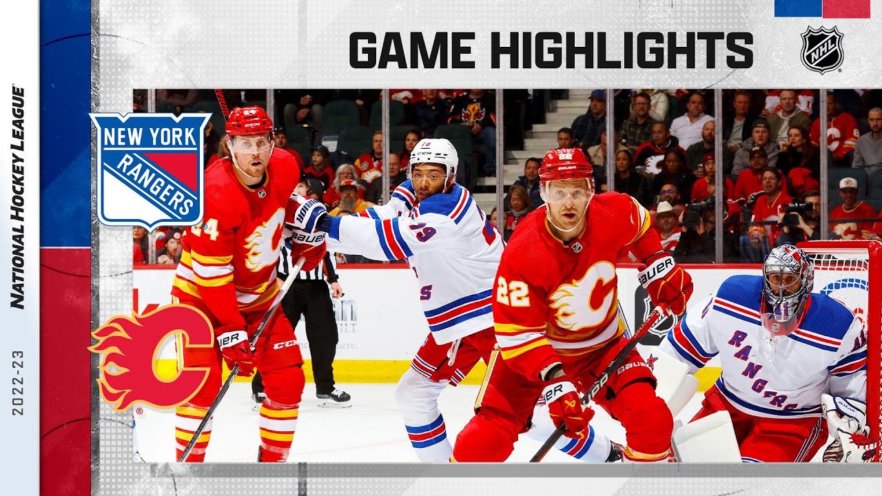 Rangers @ Flames 2/18 | NHL Highlights 2023 - YouTube