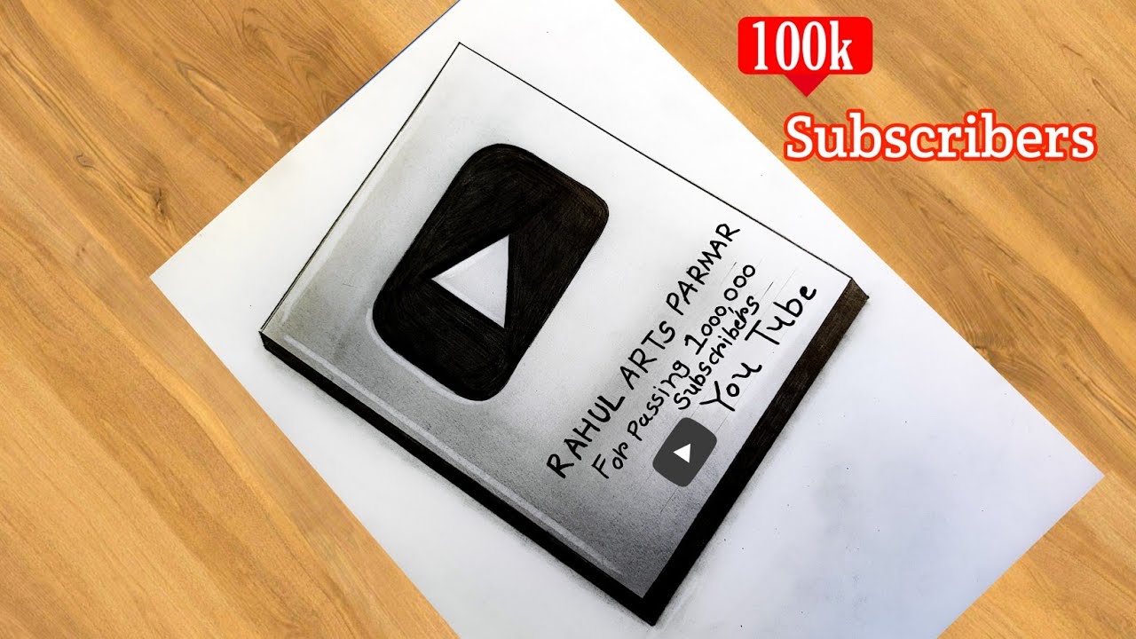 Thank You So Much For A Lot Of Support | How To Draw Silver Play Button ...