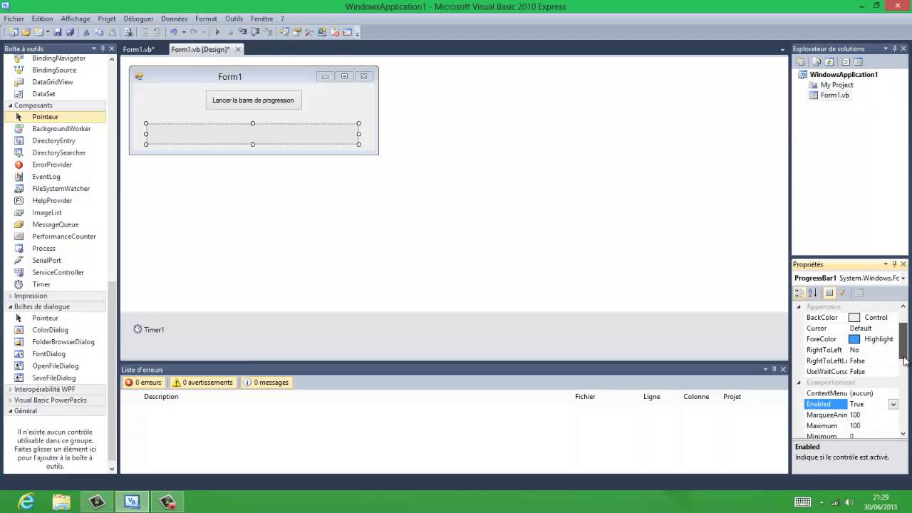 [VB.NET] Créer une barre de progression simple - YouTube