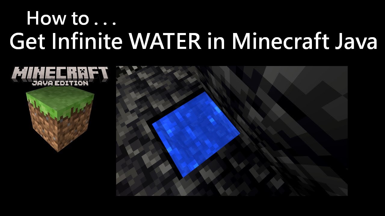 How To Get Infinite WATER in Minecraft Java 2024 - YouTube