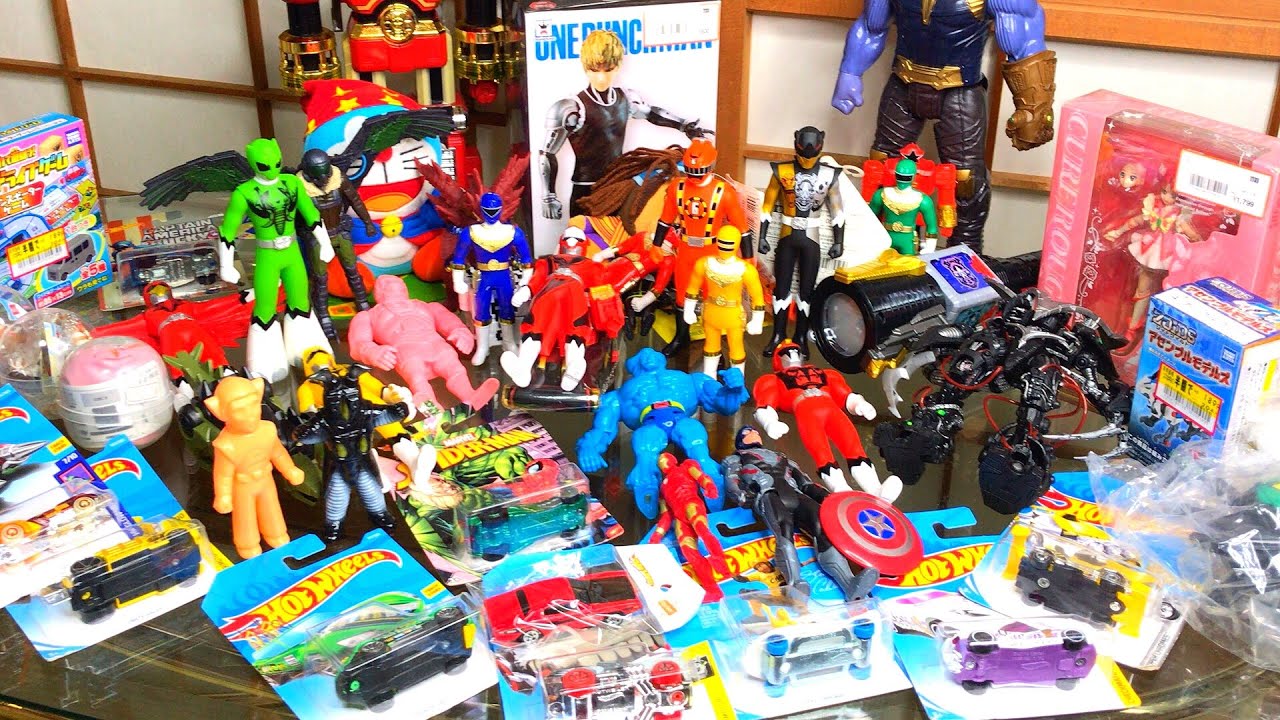 おもちゃ大量！Many Japanese toys introduced ultraman Doraemon Avengers/mainan ...