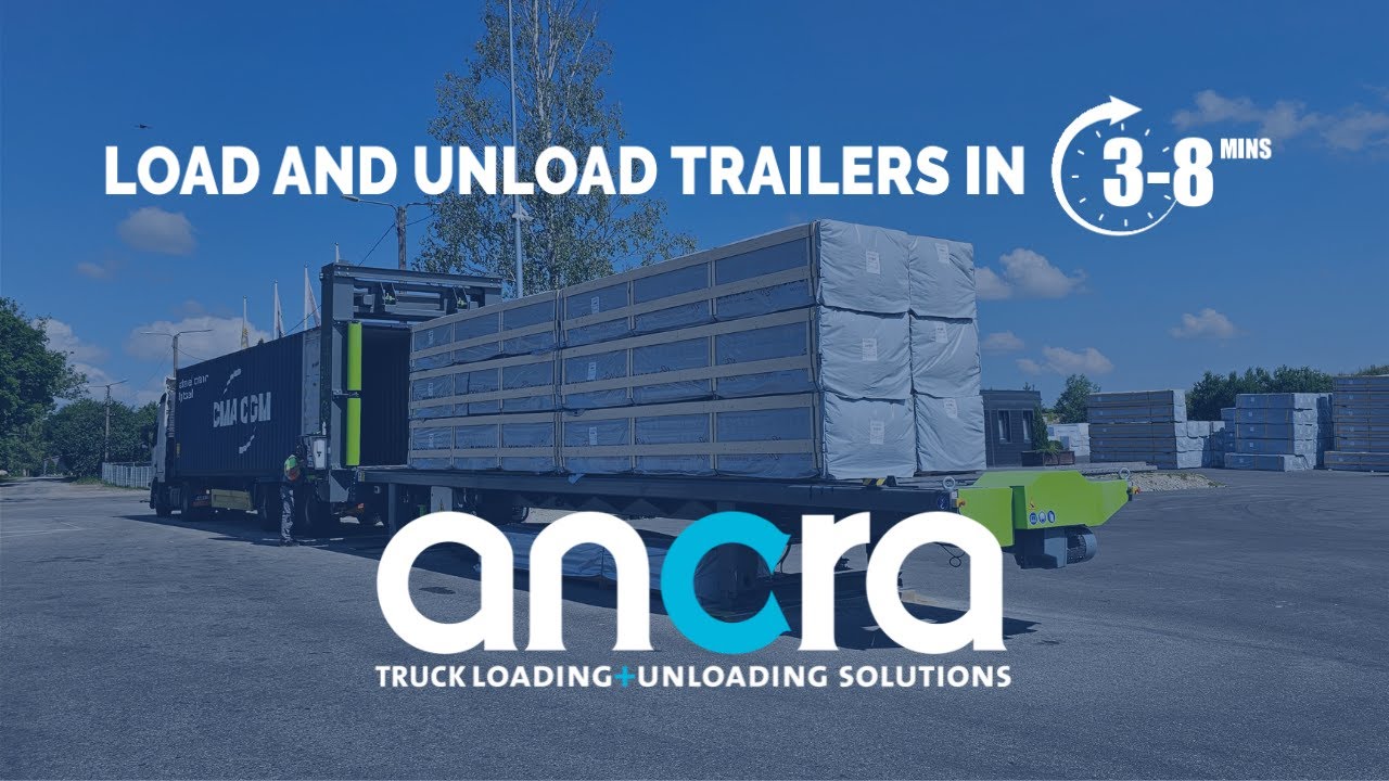 Semi Automatic Container Loading System Ancra Systems - YouTube
