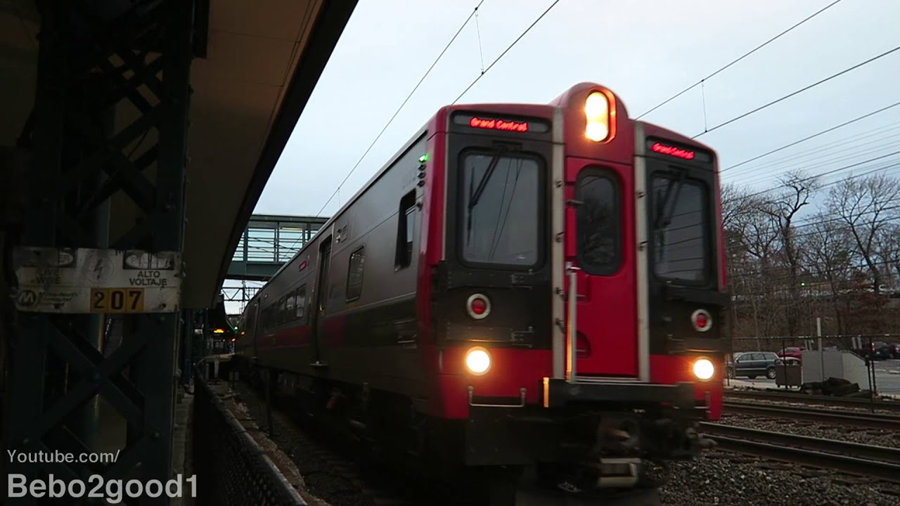 Metro-North Railroad & Amtrak Saturday Trains at Rye, NY RR (60FPS ...