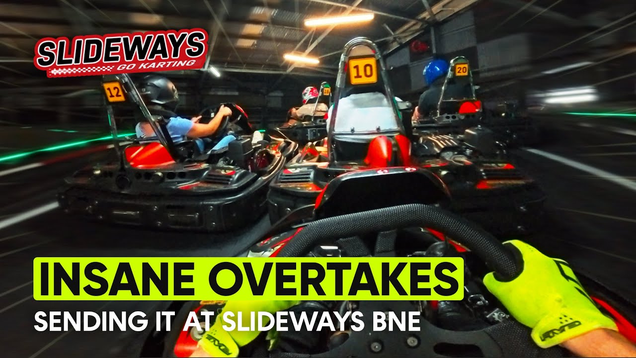 SENDING IT at Slideways Eagle Farm | Full Go Karting Helmet Cam POV ...