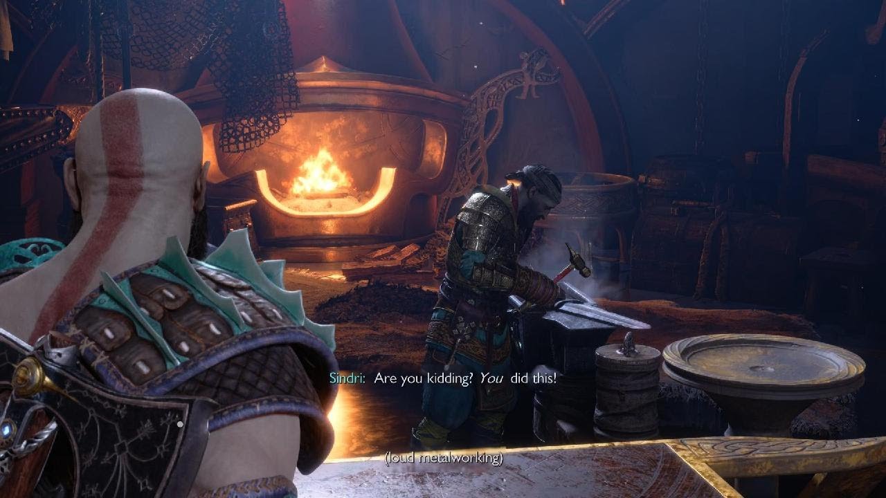 Atreus didn’t know he attacked Sindri as a bear God of War Ragnarök ...