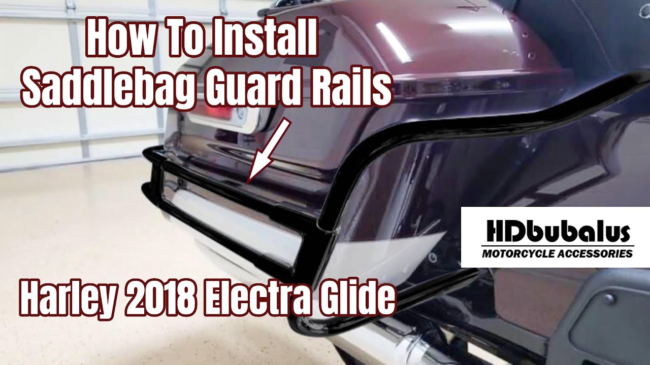 How To Install Saddlebag Guard Rails on Harley 2018 Electra Glide - YouTube