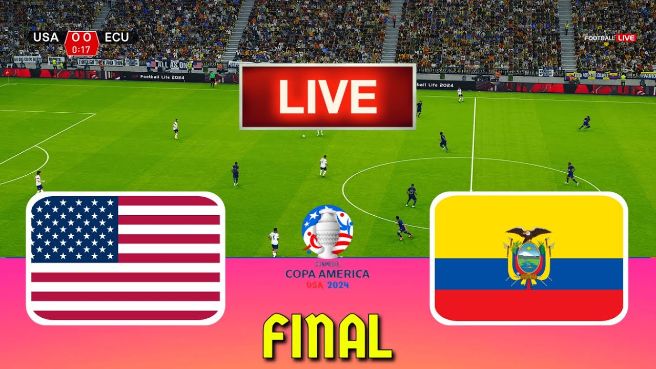 USA vs ECUADOR - Final Copa America 2024 | Full Match All Goals | Live ...