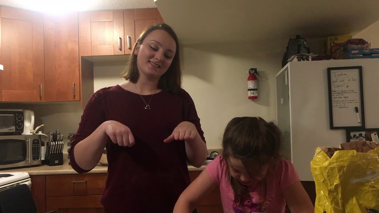 Baking Gingerbread Cookies with ASL - YouTube